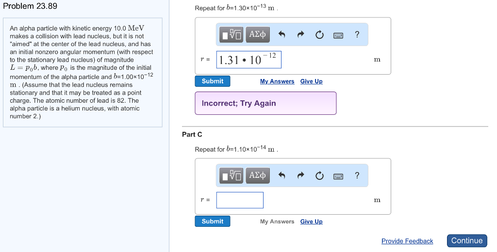 Solved Problem 23.89 An alpha particle with kinetic energy | Chegg.com