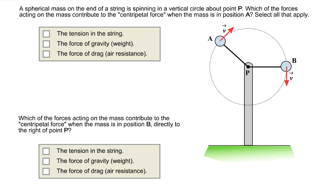 Solved A spherical mass on the end of a string is spinning | Chegg.com