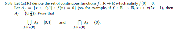 Solved Let C_0(R) denote the set of continuous functions f:R | Chegg.com