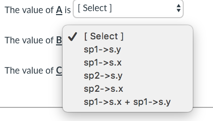Solved Find the value of A, B, C. The question it multiple | Chegg.com