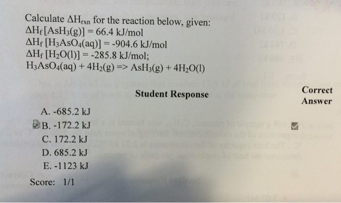 Solved Calculate delta H rxn for the reaction below, given: | Chegg.com