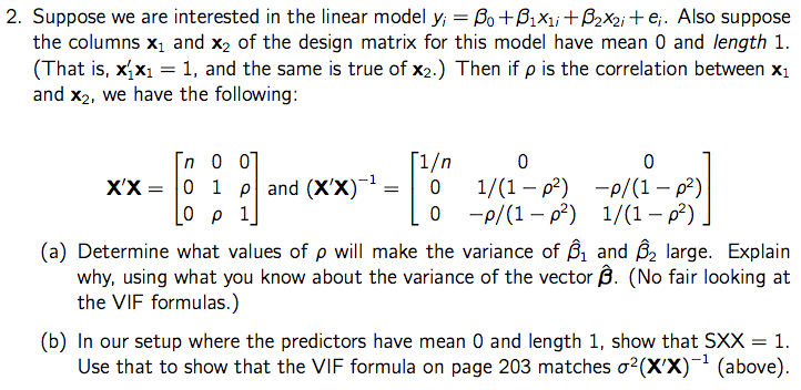 2. Suppose we are interested in the linear model yi | Chegg.com