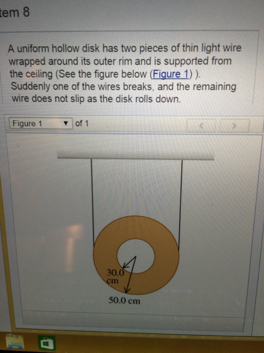 Solved A uniform hollow disk has two pieces of thin light | Chegg.com