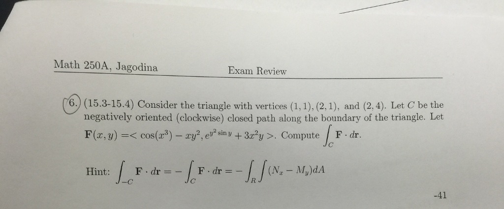 Solved Consider the triangle with vertices (1, 1), (2, 1) | Chegg.com
