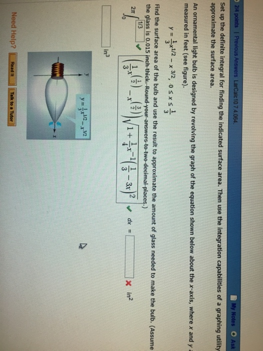 Solved Set up the definite integral for finding the | Chegg.com