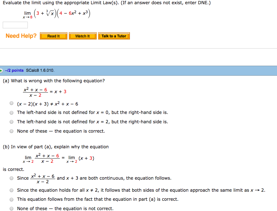 Solved Evaluate the limit using the appropriate Limit | Chegg.com Solved Evaluate the limit using the appropriate Limit | Chegg.com