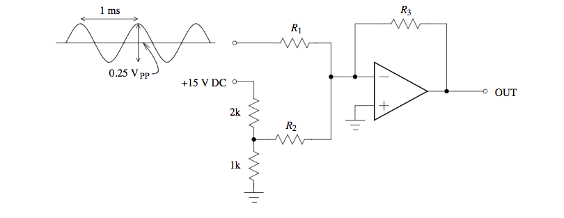Solved 2. A summing amp is shown below. Let R2-10 k, and | Chegg.com