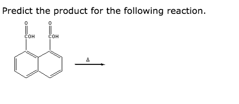 Solved Predict the product for the following reaction. COH | Chegg.com