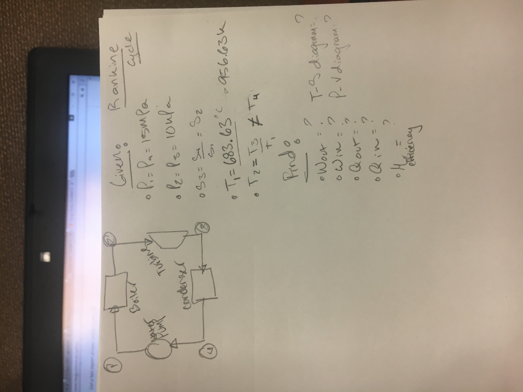 Solved Find Wout, Win, Qout, Qin, and efficiency for this | Chegg.com