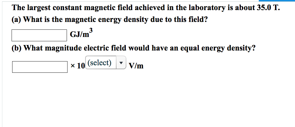 Solved The largest constant magnetic field achieved in the | Chegg.com