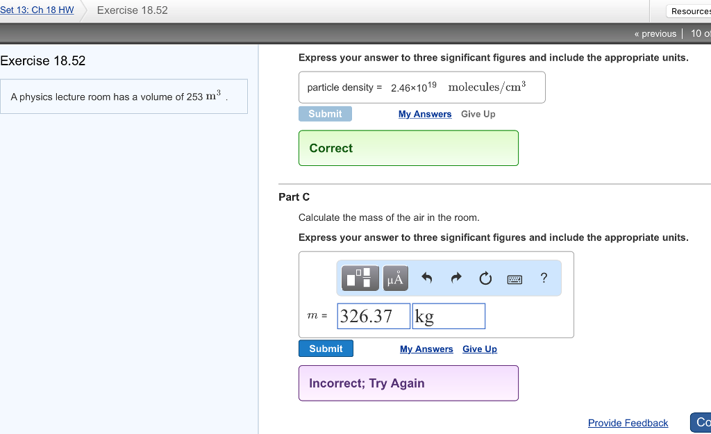 Solved Set 13: Ch 18 HW xercise 18.52 Exercise 18.52 A | Chegg.com Solved Set 13: Ch 18 HW xercise 18.52 Exercise 18.52 A | Chegg.com