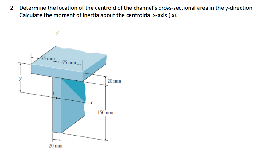 Solved Determine the location of the centroid of the | Chegg.com