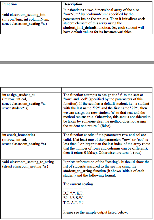 Solved Please complete the following with C language. | Chegg.com