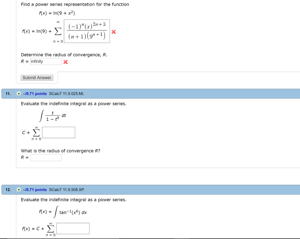 Solved Find A Power Series Representation For The Function