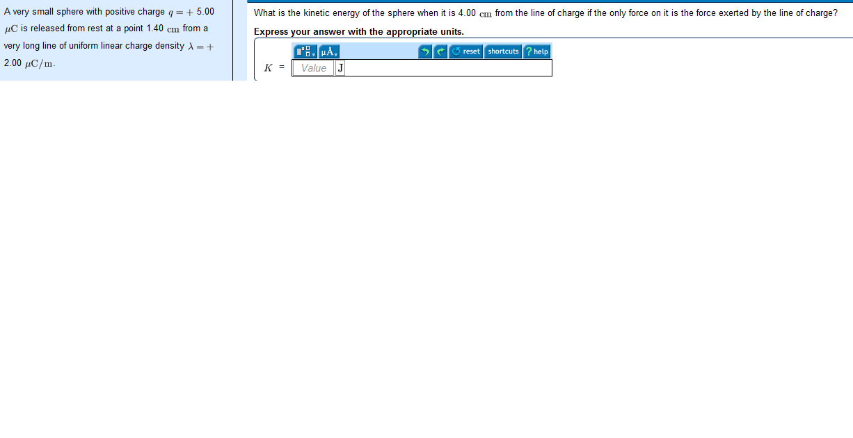 Solved A very small sphere with positive charge q = + 5.00 | Chegg.com