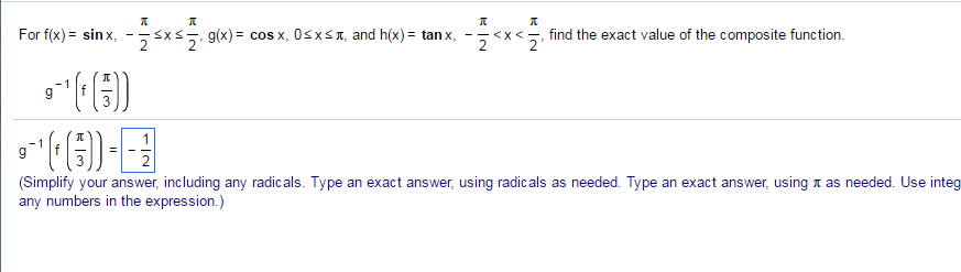 Solved For f(x) = sine x, -pi/2 Solved For f(x) = sine x, -pi/2