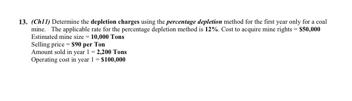 Solved Determine the depletion charges using the percentage | Chegg.com