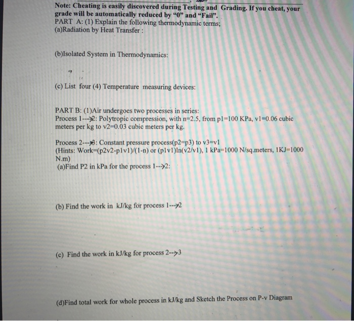 Solved Explain the following thermodynamic terms; Radiation | Chegg.com