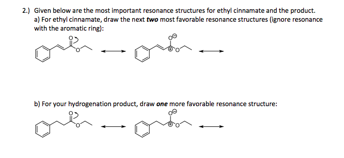 Solved: 2.) Given Below Are The Most Important Resonance S... | Chegg.com