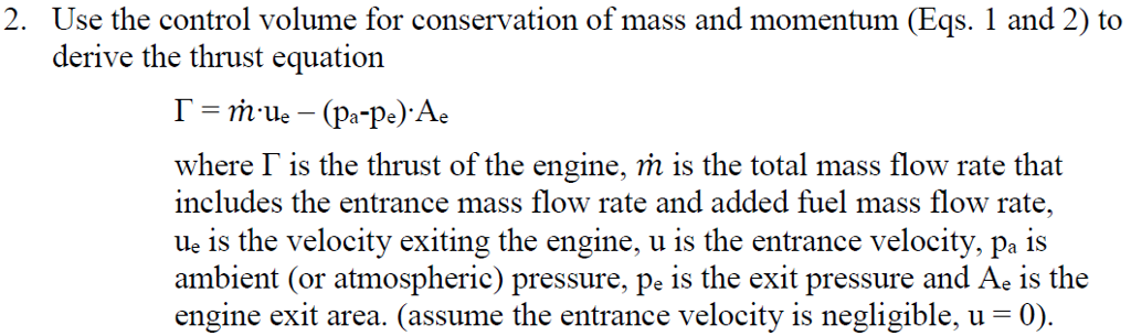 Solved Use the control volume for conservation of mass and | Chegg.com