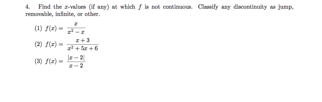 Solved 4. Find the z-values (if any) at which f is not | Chegg.com
