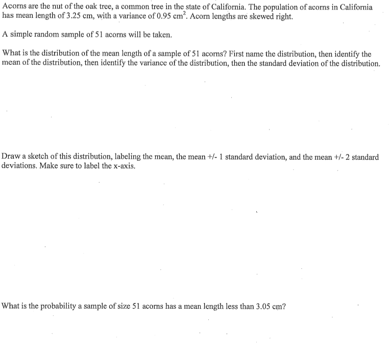 Solved Central Limit Theorem worksheet | Chegg.com