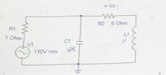 Solved Given the phasor form circuit shown below, determine | Chegg.com Solved Given the phasor form circuit shown below, determine | Chegg.com
