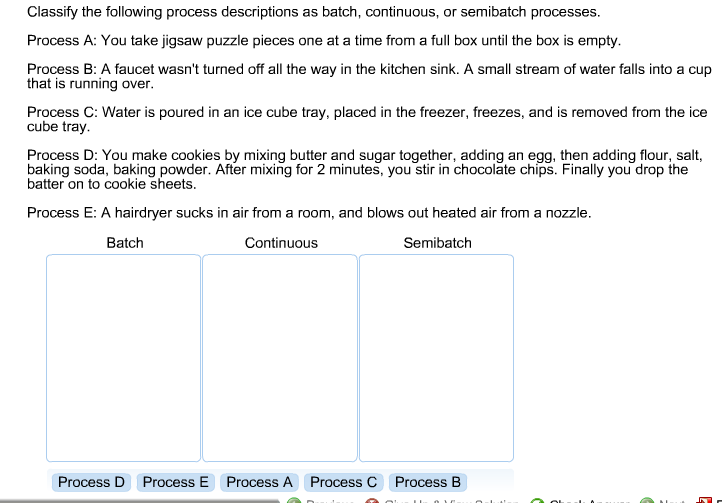 Solved Classify the following descriptions as batch, | Chegg.com
