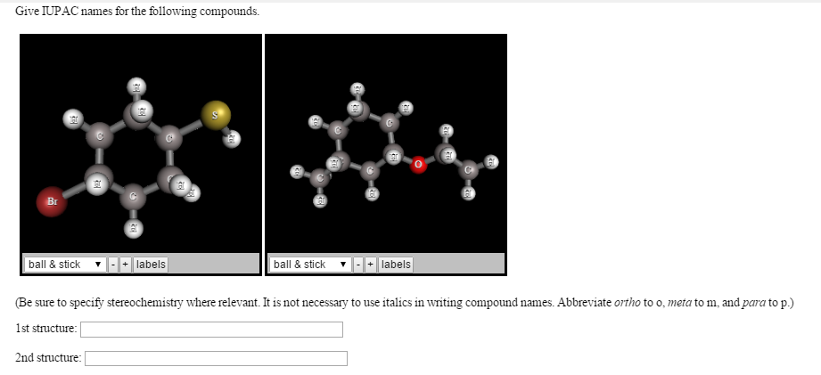 Solved Give IUPAC names for the following compounds iBr THE | Chegg.com