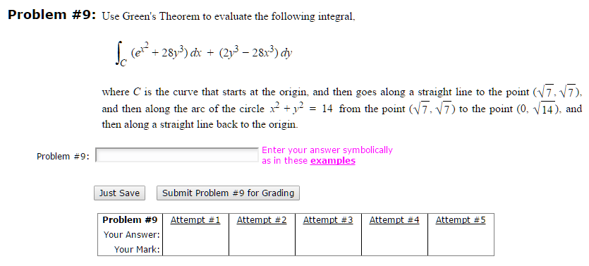 Solved Use Green's Theorem to evaluate the following | Chegg.com