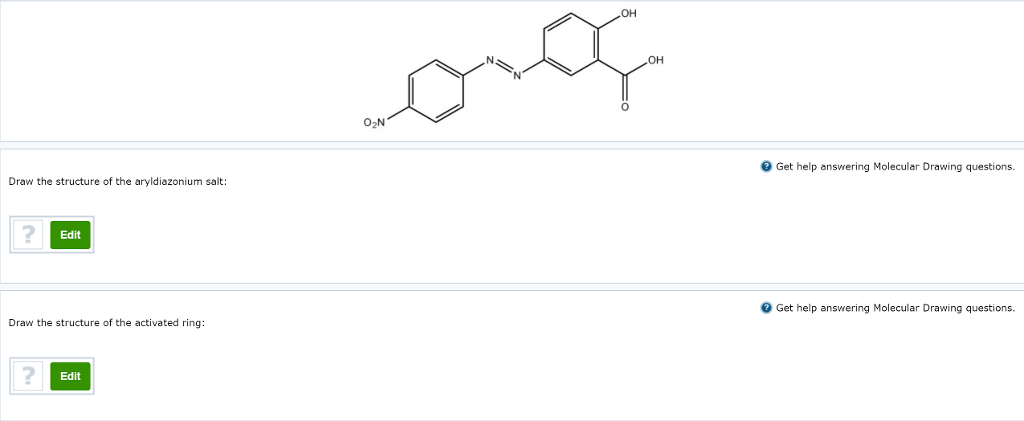 Solved Consider the structure of the azo dye called | Chegg.com