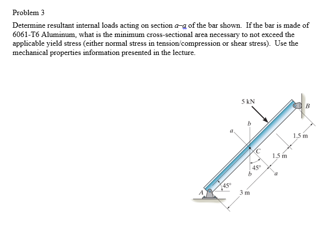 Solved Determine resultant internal loads acting on section | Chegg.com