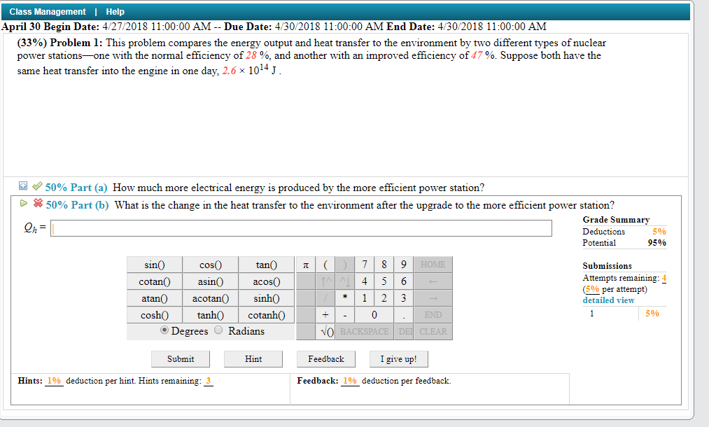 Solved Class Management Help April 30 Begin Date: 4/27/2018 | Chegg.com