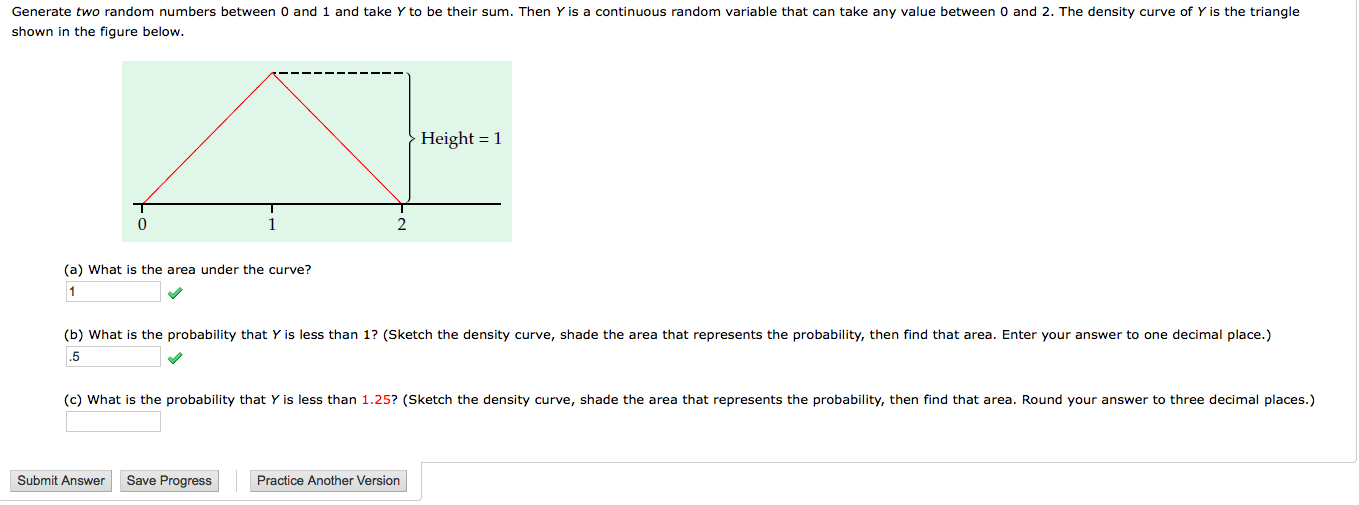 Solved Generate two random numbers between 0 and 1 and take | Chegg.com