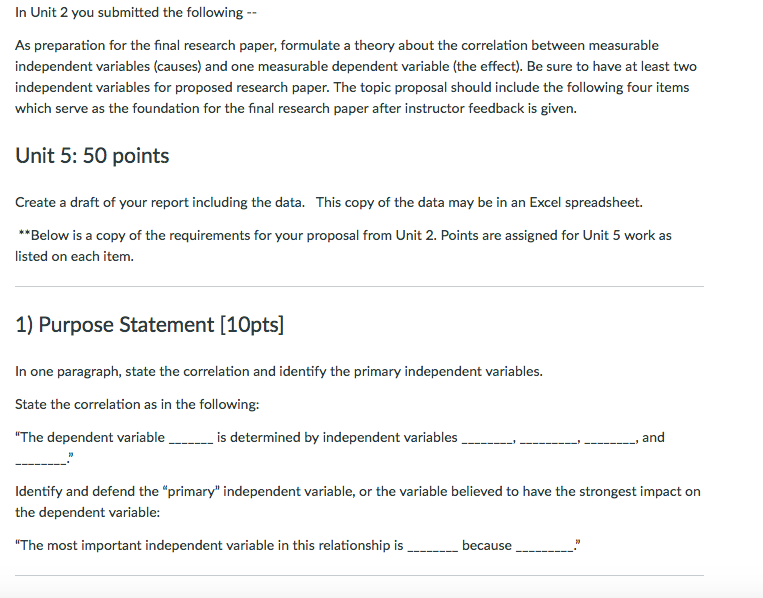 As preparation for the final research paper, | Chegg.com