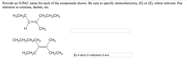 Solved Provide an IUPAC name for each of the compounds | Chegg.com
