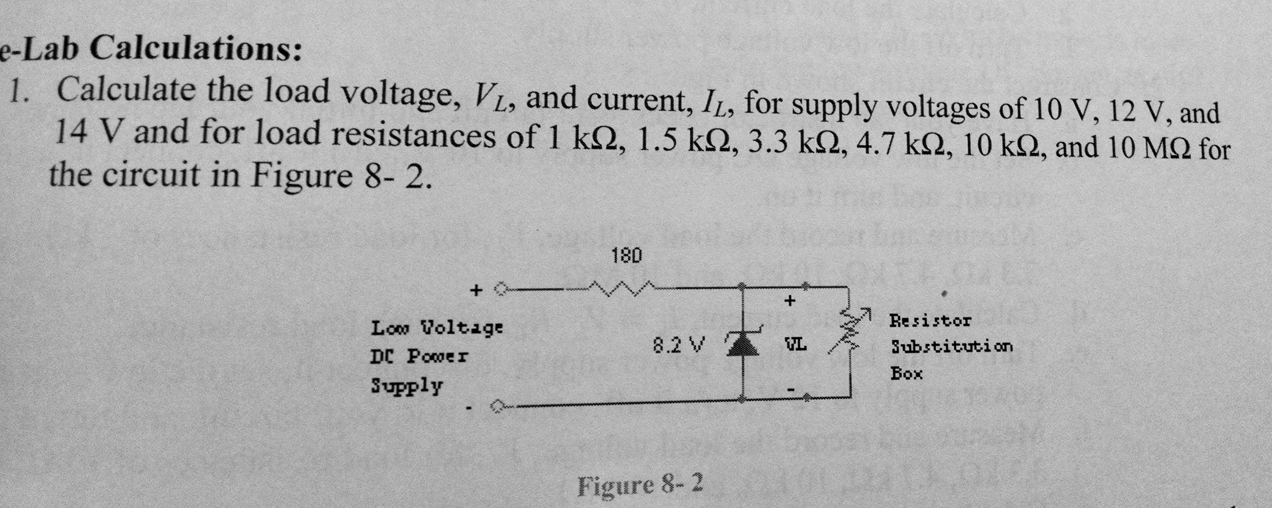 Solved Calculate the load voltage and current for supply | Chegg.com