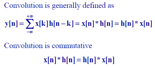 Solved Convolution is generally defined as y[n] = | Chegg.com