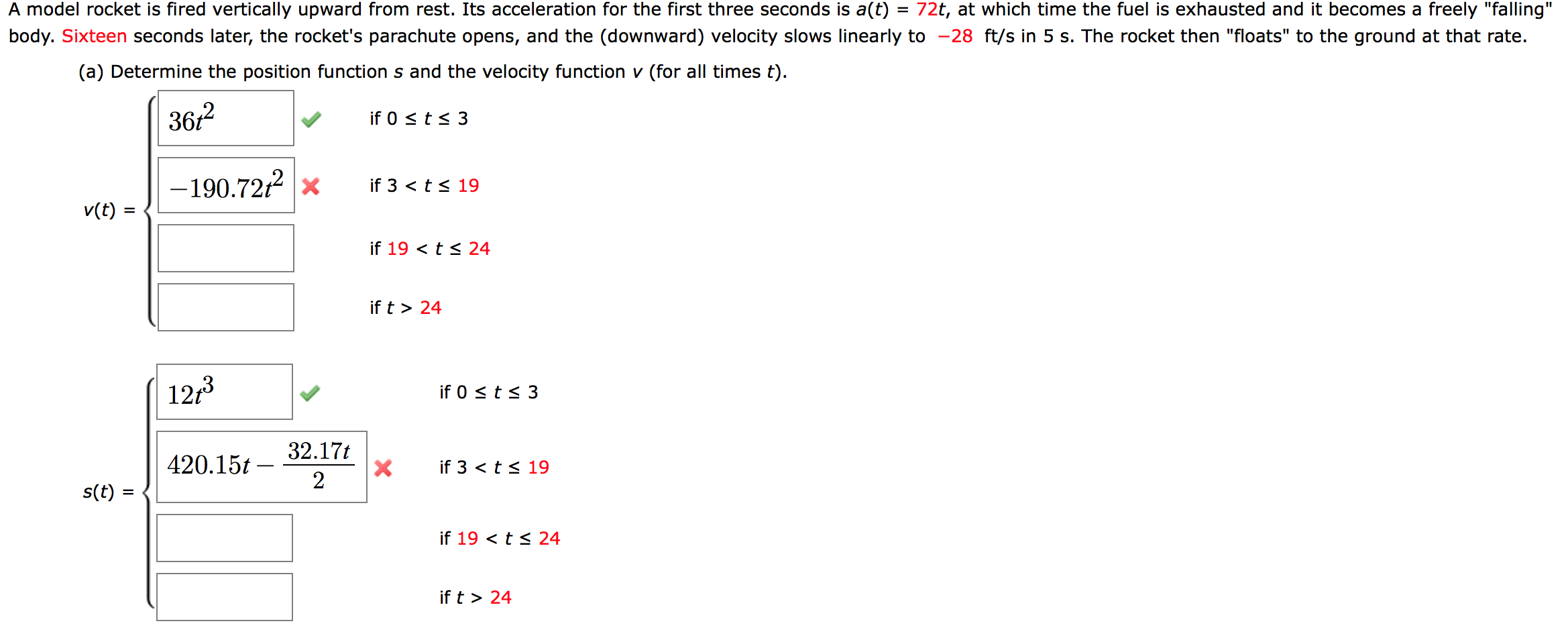 Solved A model rocket is fired vertically upward from rest. | Chegg.com