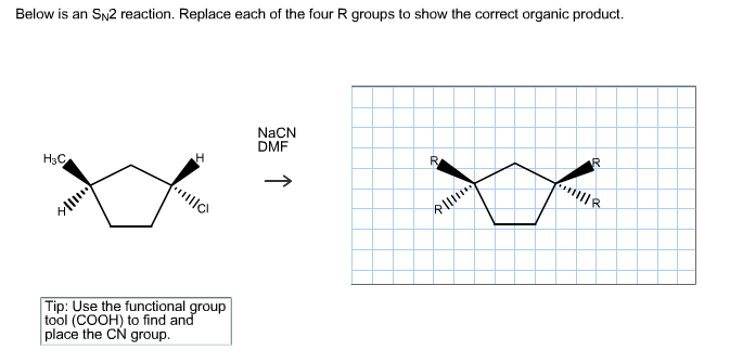 Solved Below is an SN2 reaction. Replace each of the four R | Chegg.com