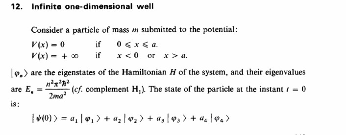 Solved Cohen Quantum Mechanics: 12. Infinite one-dimensional | Chegg.com Solved Cohen Quantum Mechanics: 12. Infinite one-dimensional | Chegg.com