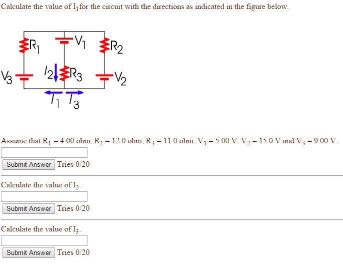 Solved Calculate the value of I for the circuit with the | Chegg.com
