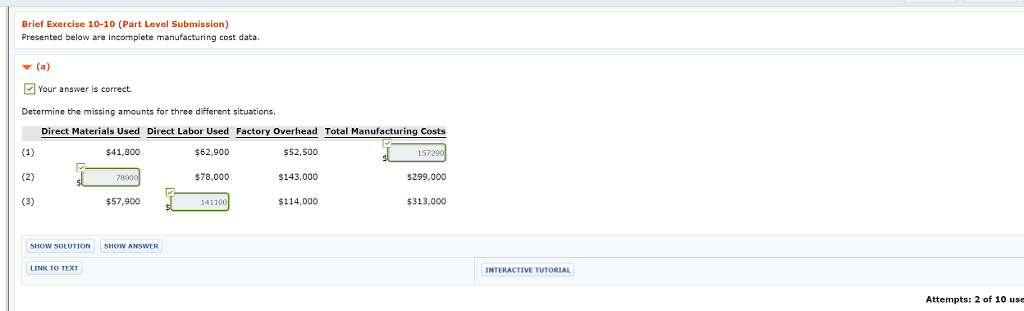 Solved Brief Exercise 10-10 (Part Level Submission) | Chegg.com