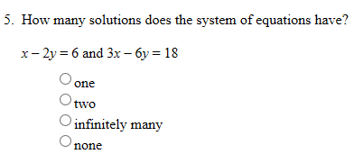 Solved How many solutions does the system of equations have? | Chegg.com