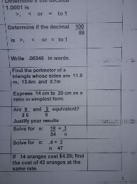 Solved Determine if the decimal 1.0001 is >,