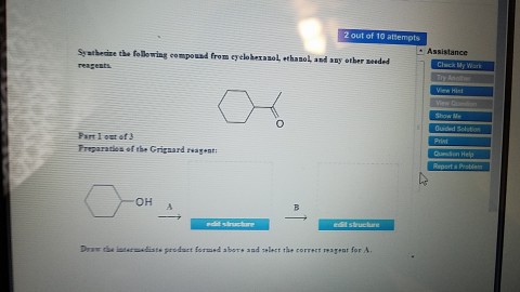 Solved Synthesis the following compound from cyclohexanol, | Chegg.com