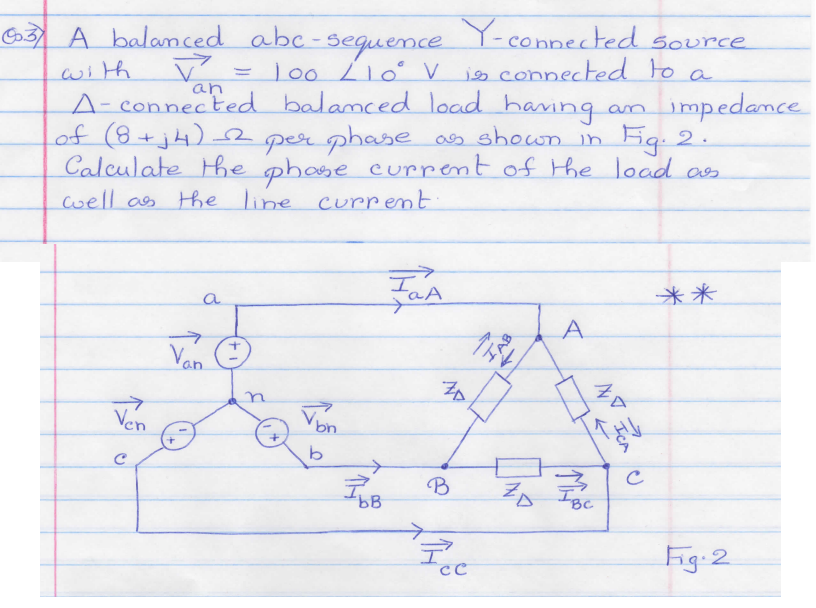 Solved: A Balanced Abc - Sequence Y - Connected Source Wit... | Chegg.com