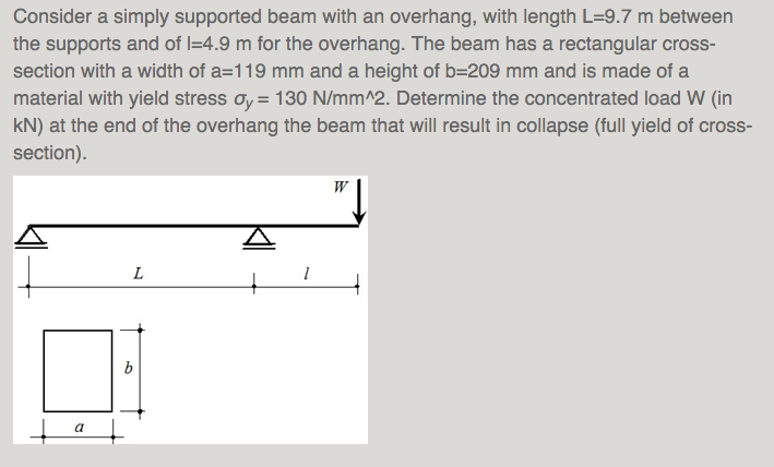 Solved Consider a simply supported beam with an overhang, | Chegg.com Solved Consider a simply supported beam with an overhang, | Chegg.com