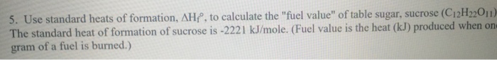 Solved Use standard heats of formation, Delta H_f degree, to | Chegg.com