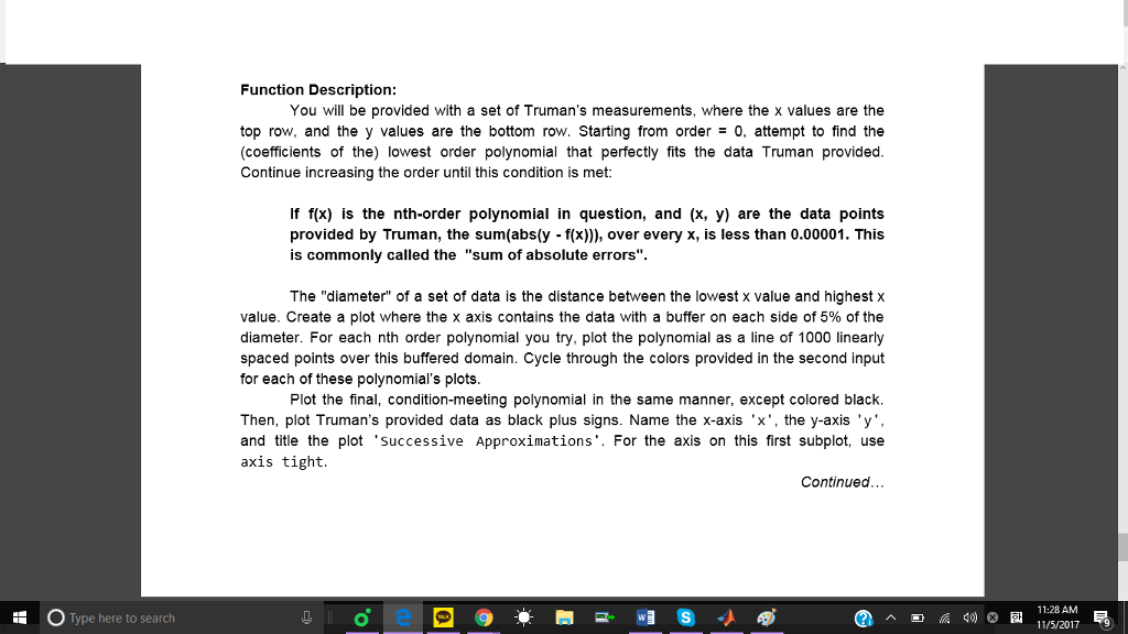 Homework 11 Plotting And Numerical Methods Extra 